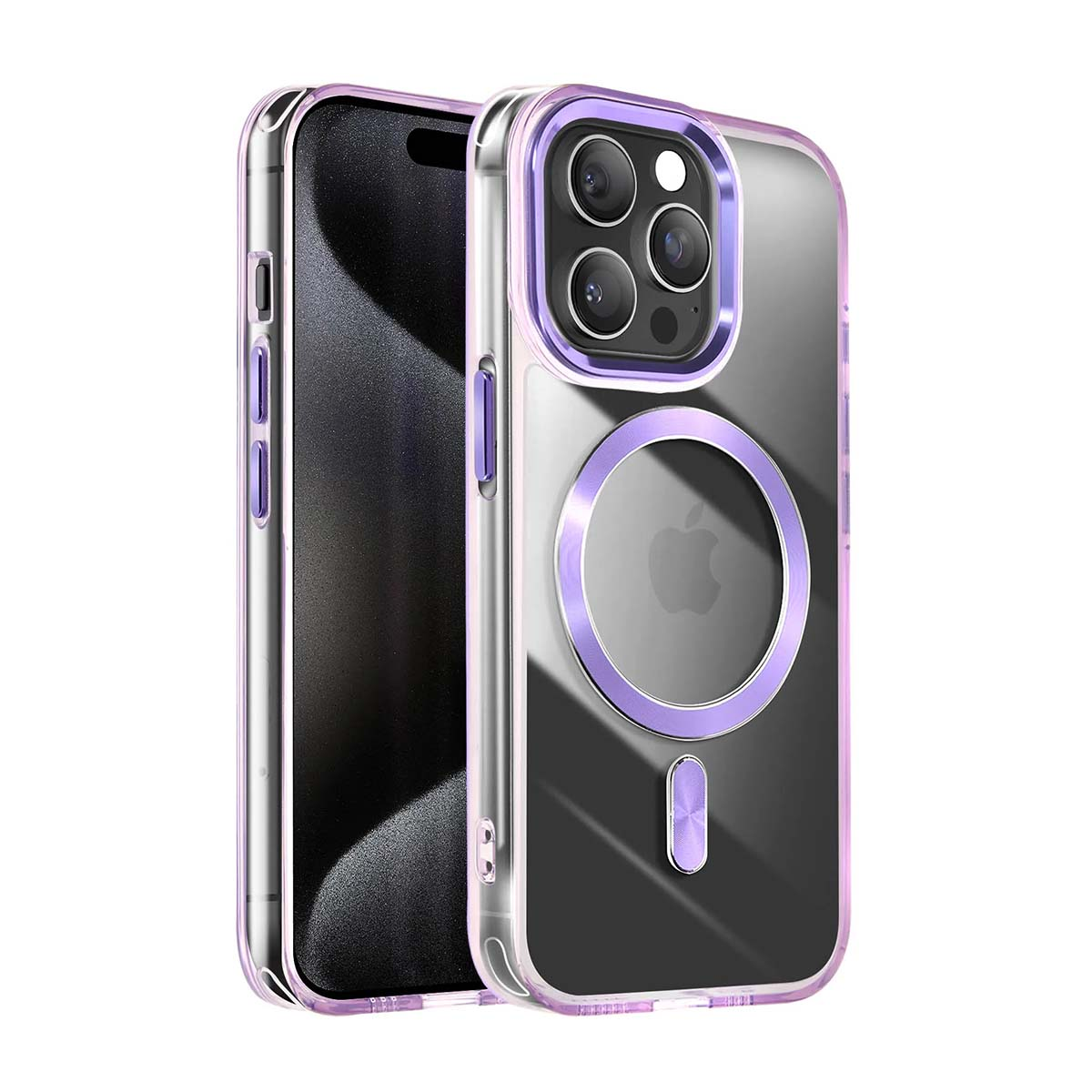 AVIZAR DIAMPP15P, Full Cover, Apple, iPhone 15 Pro, Violett | SATURN