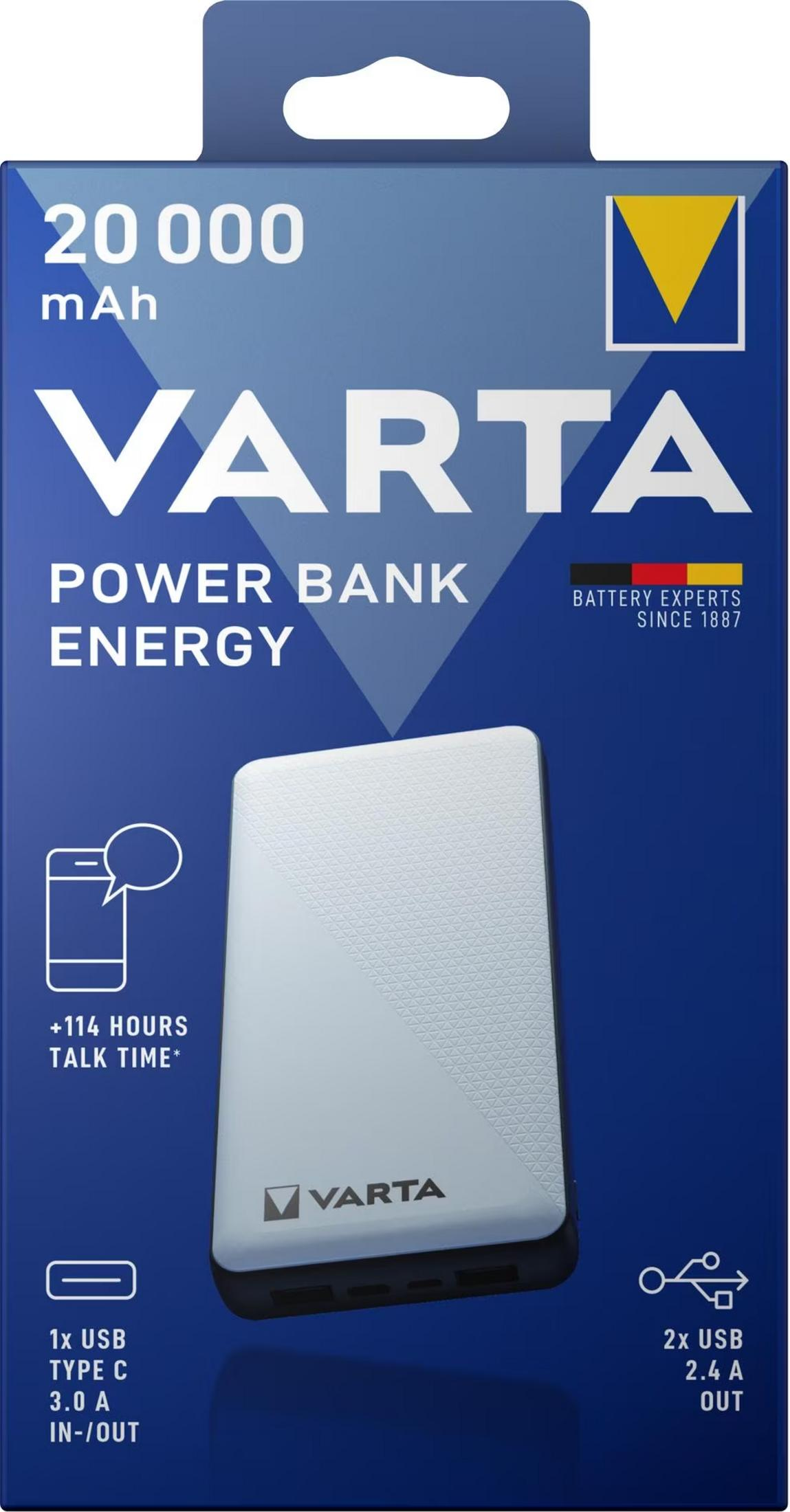 VARTA Power Bank USB 157 Powerbank 20000 mAh Multicolore | MediaMarkt