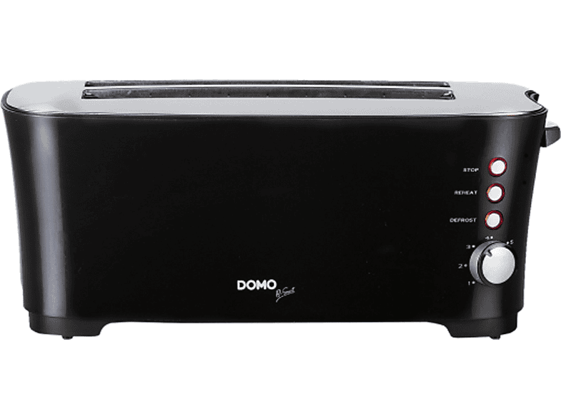 DOMO DO961T BLACK Toaster Schwarz (1350 Watt, Schlitze: 2) | MediaMarkt