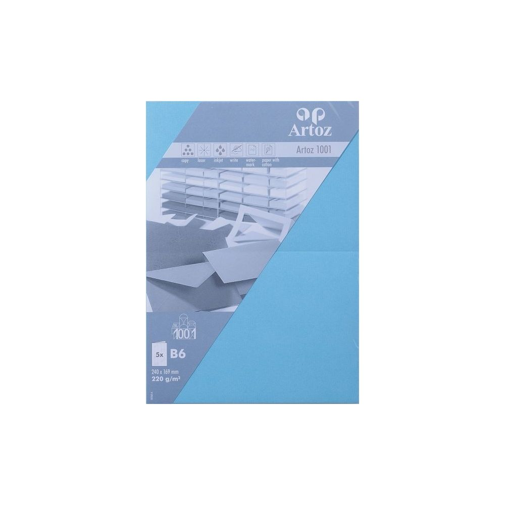 ARTOZ carte 1001 B6 107362263 220g, 5 fogli cartone | Blister con 5 ...