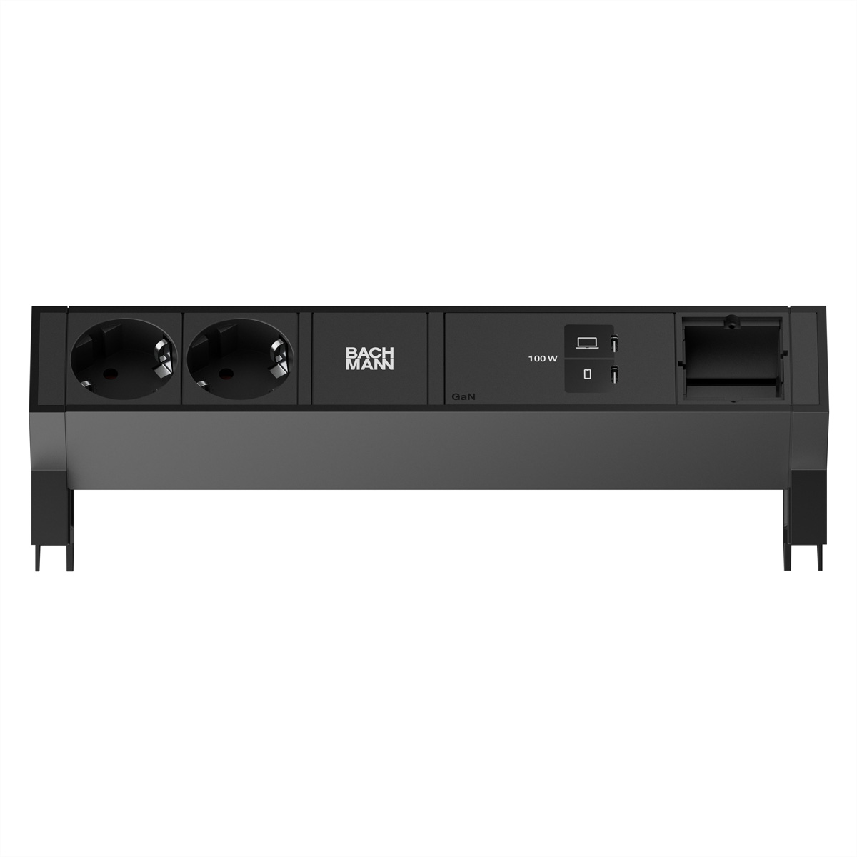 BACHMANN DESK2 2xCEE7/3 1xUSB C/C 100W Aufbau-Anschlussfelder DESK2 ...