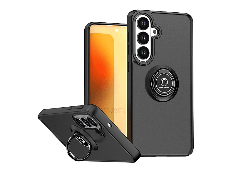 WIGENTO TPU / PC Q Shadow Design Hülle + Ring, Backcover, Samsung ...