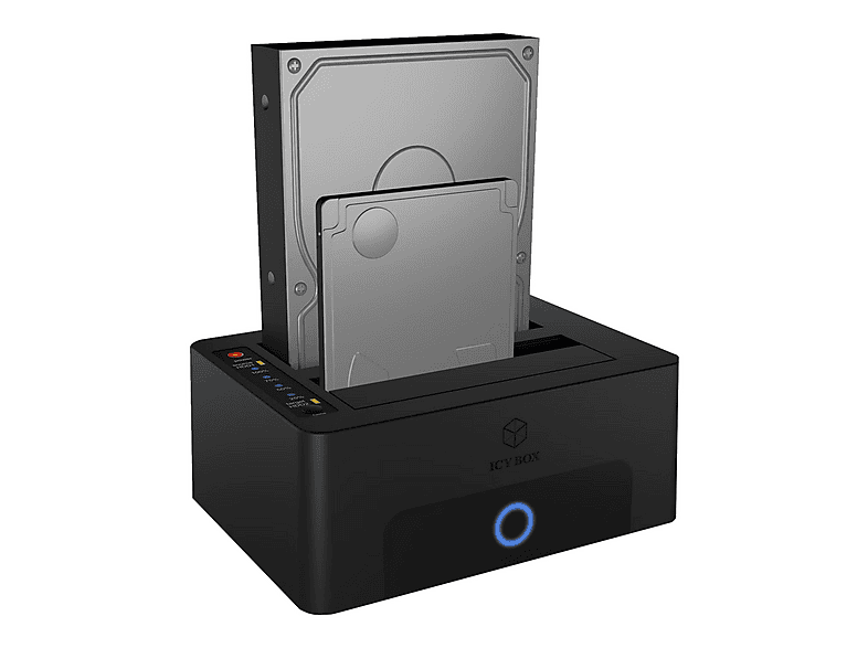 ICY BOX IB-1232CL-U3 DOCK/CLONE STATION Dockingstation, Schwarz ...