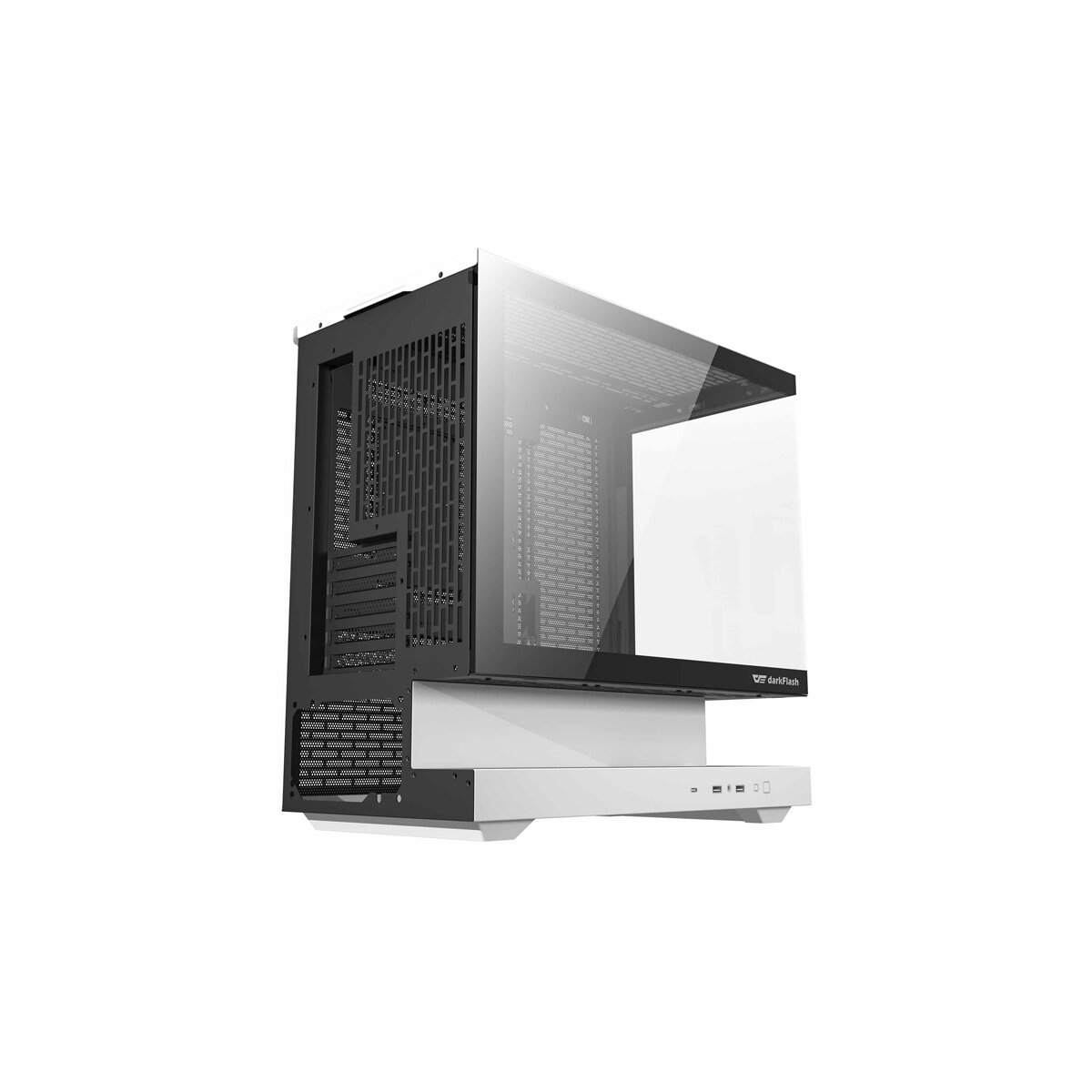 DARKFLASH TECH CASE PER PC F1 | Bianco, 6 ventole ARGB, vetro temperato ...