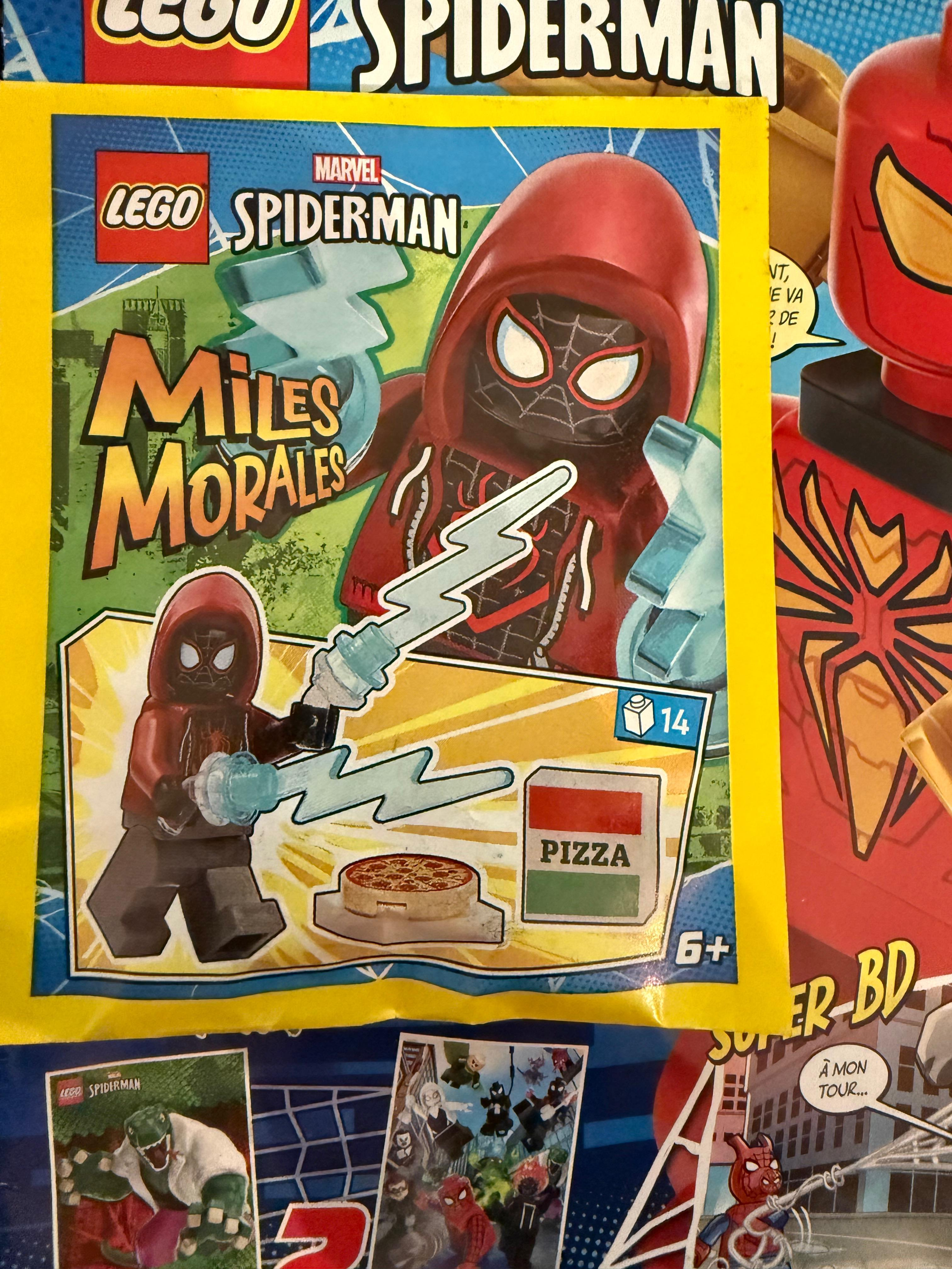 LEGO Marvel Spiderman Aylık Dergi | Fransızca (Miles Moraeles Figür ...