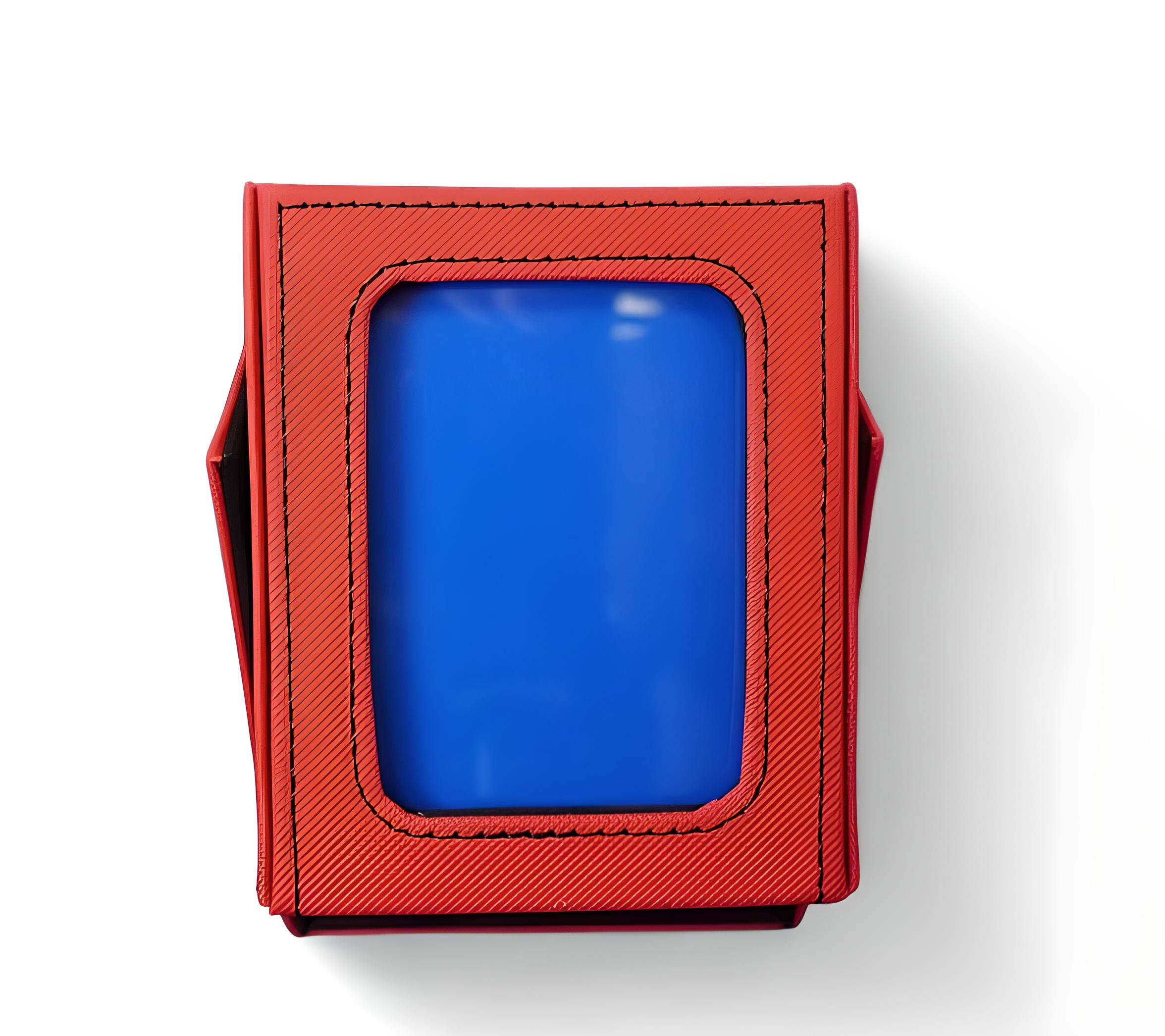 UNBEKANNT Collectors Concept Deck Box Side Window 100+ Red Sammelkarten ...