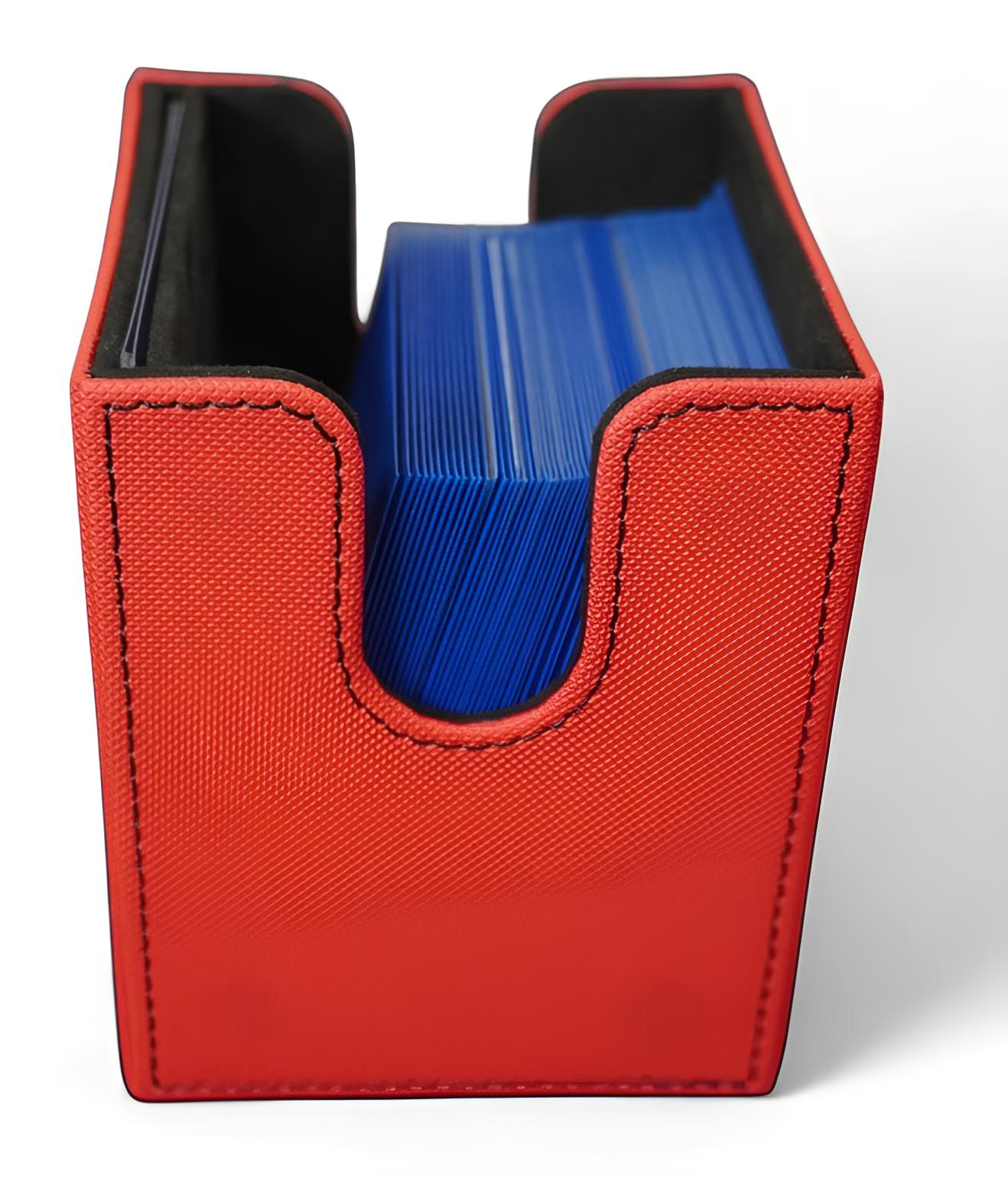 UNBEKANNT Collectors Concept Deck Box Side Window 100+ Red Sammelkarten ...