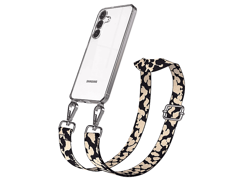 EAZY CASE Clear Case mit Band, Umhängetasche, Samsung, Galaxy S25 FE ...