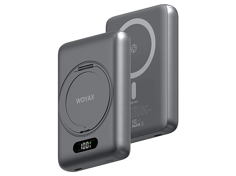 WOYAX Magsafe 360° Standlı Metal 20W Hızlı Taşınabilir Şarj Cihazı ...