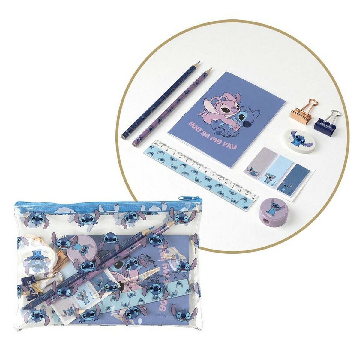 STITCH 8445 Papierwaren-Set, Blau | MediaMarkt
