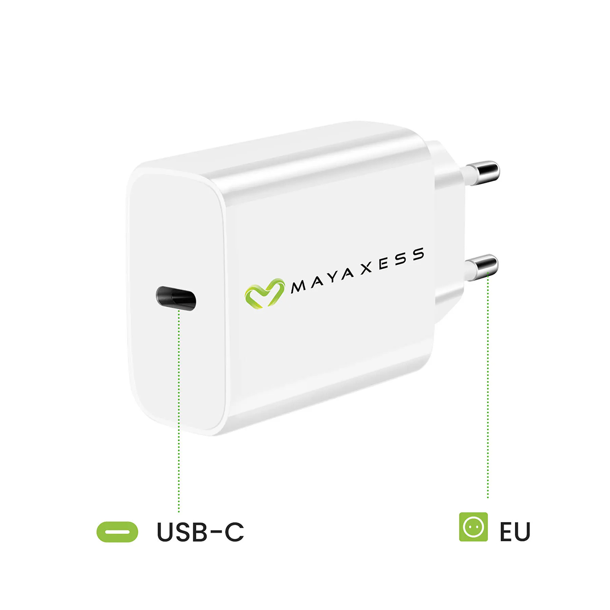 AVIZAR USB-C Snelader 20W | Wandlader+ USB-C Kabel (1m) voor Galaxy Z ...