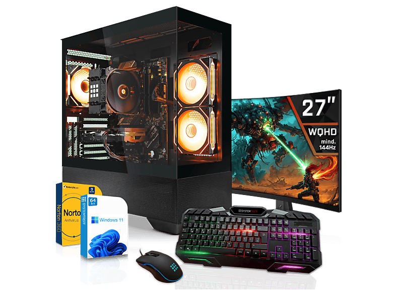 SYSTEMTREFF Gaming, Komplett PC Ryzen™ 7 5700X Prozessor, 32 GB RAM ...