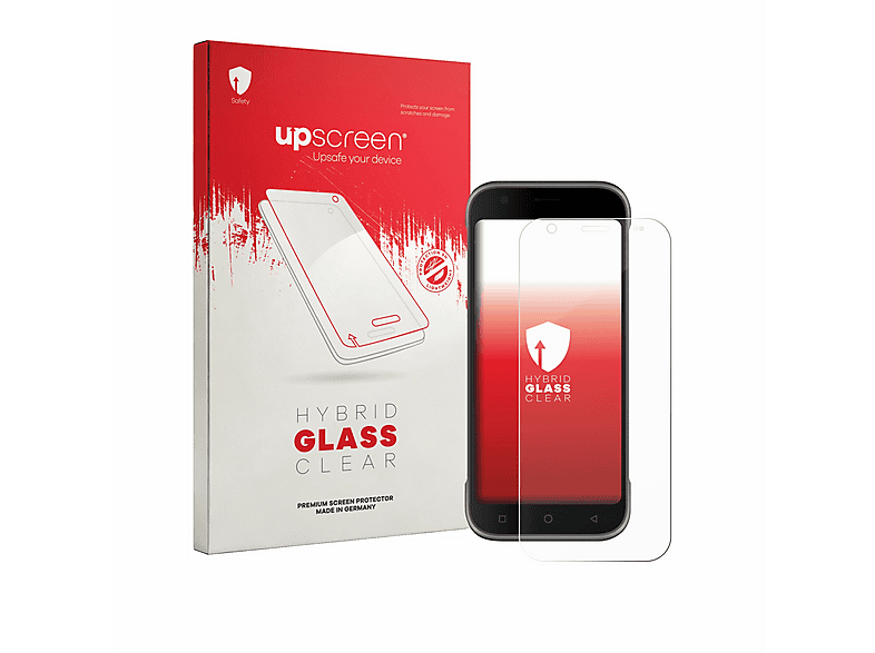 UPSCREEN Schutzglas Panzer Folie Glas klar Schutzfolie (für Bluebird ...