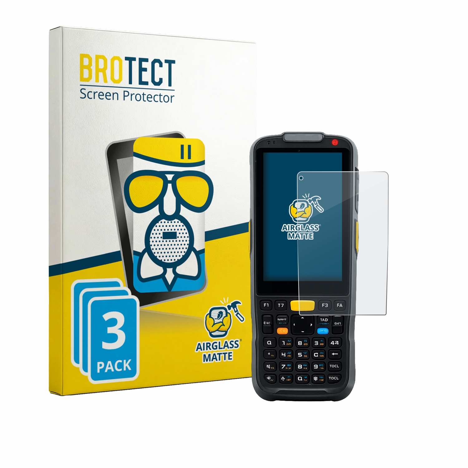 BROTECT 3x Entspiegelungs Schutzglas Panzer Folie Glas matt Schutzfolie ...