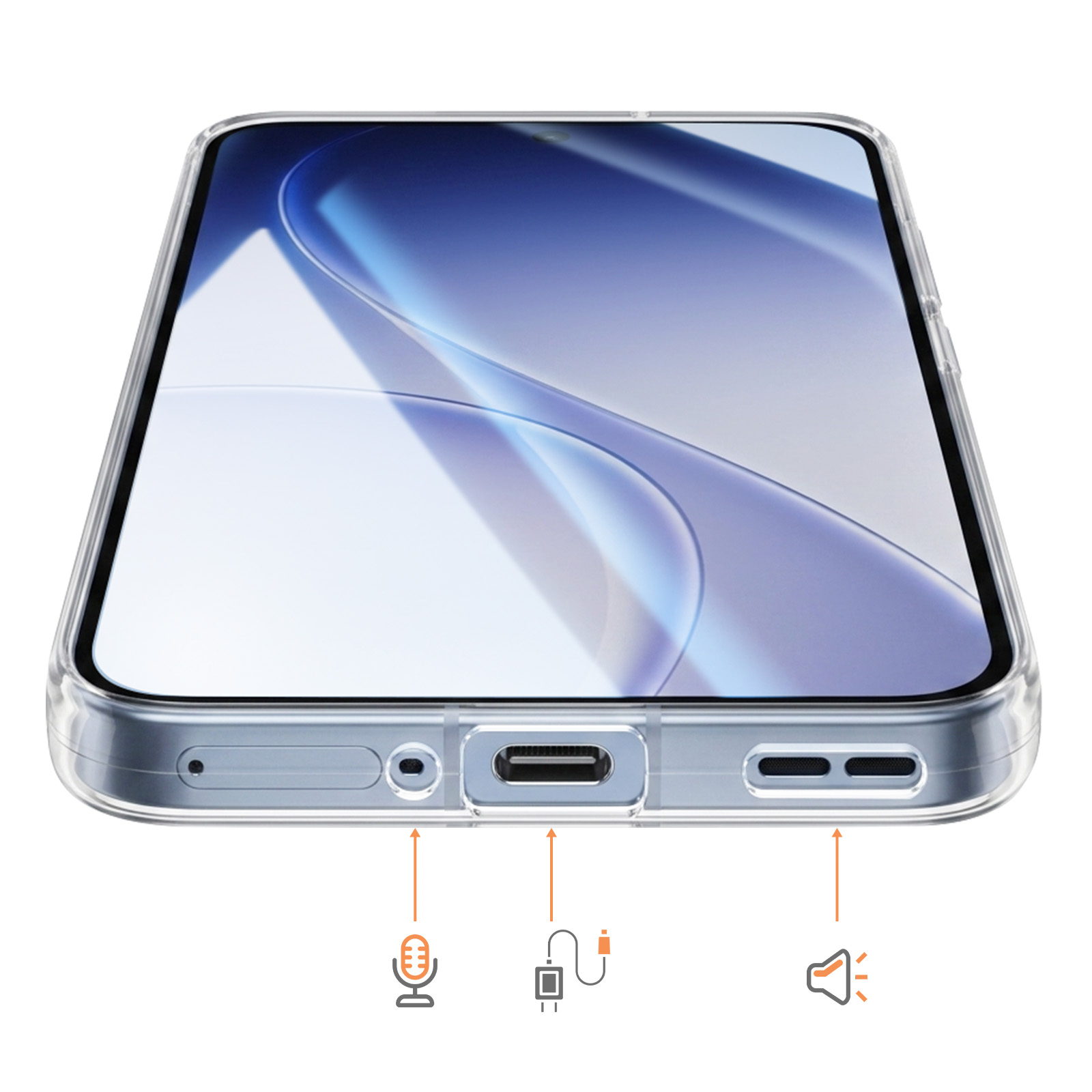 Carcasa para móvil | AVIZAR ClearSafe, Compatible con Oppo Reno 15 ...