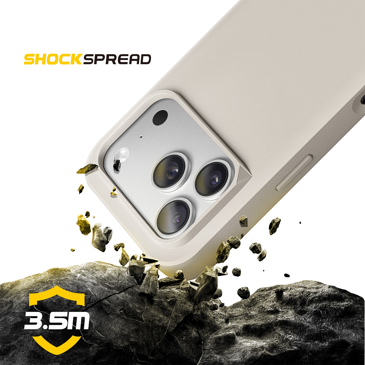 RHINOSHIELD NST013530B, Backcover, Apple, iPhone 17 Pro Max, Beige ...