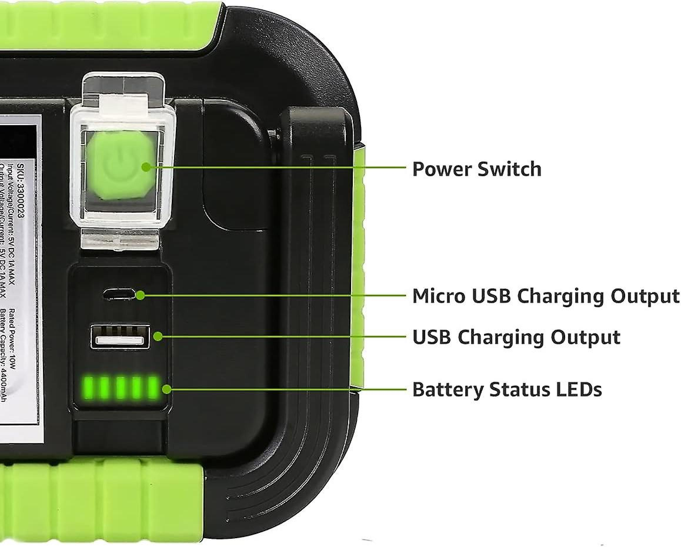 XUIGORT 1000LM USB Akku Flutlicht 3 Modi LED-Tischleuchte | MediaMarkt