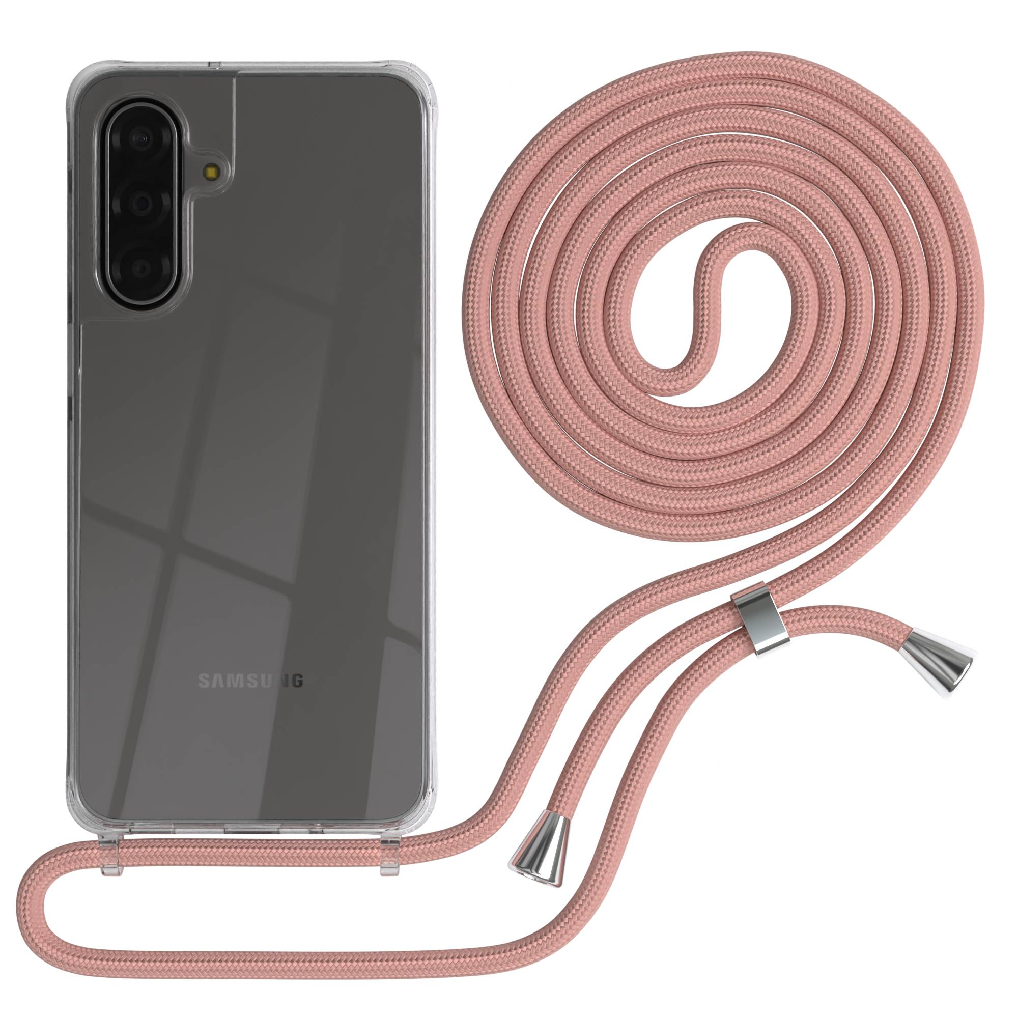 EAZY CASE Chain normal, Umhängetasche, Samsung, Galaxy A17, Altrosa Uni ...