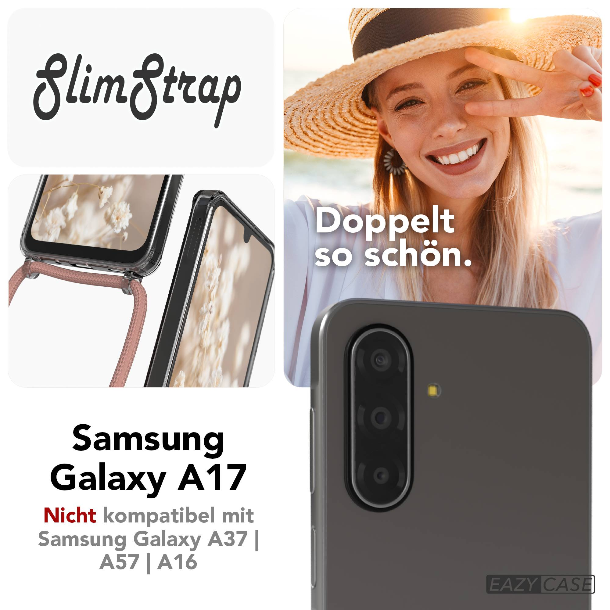 EAZY CASE MagSafe Cover mit Kordel, Umhängetasche, Samsung, Galaxy A17 ...