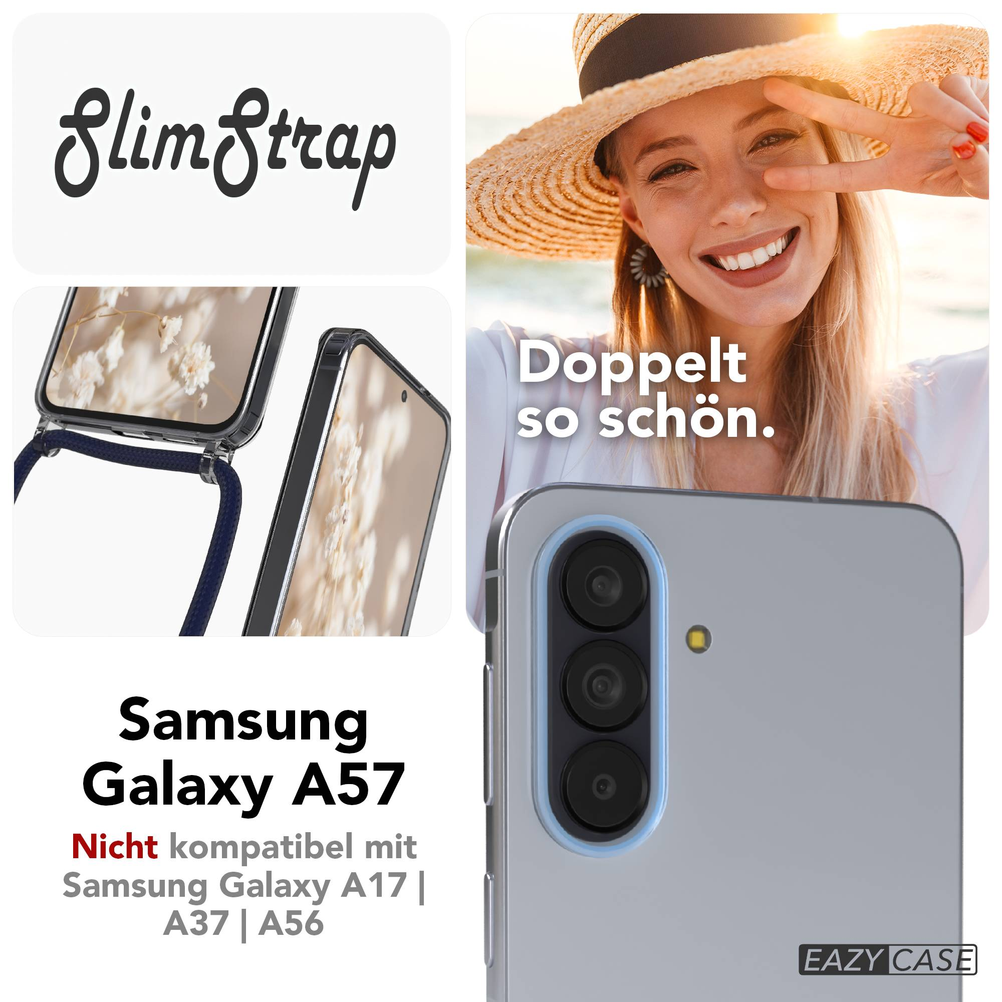 EAZY CASE MagSafe Cover mit Kordel, Umhängetasche, Samsung, Galaxy A57 ...