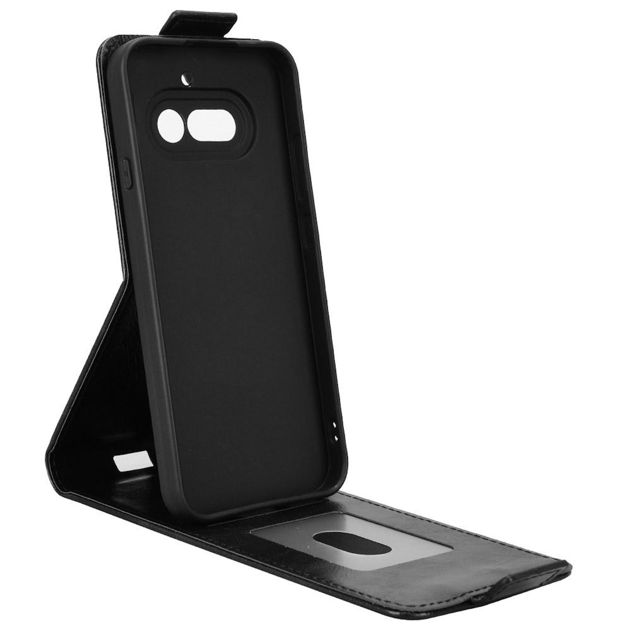 WIGENTO Kunstleder Hülle Vertikal Flip mit Kartenfach, Nothing, Phone ...