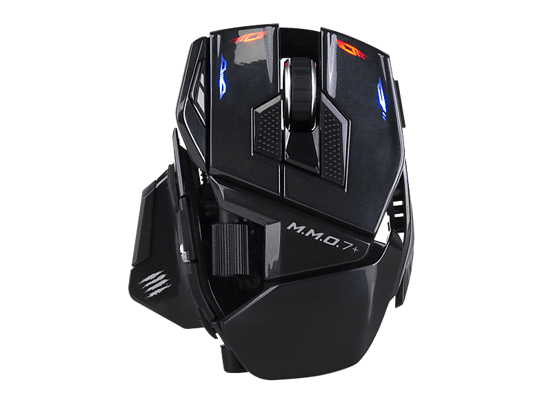 MADCATZ M.M.O. 7+ Maus, Schwarz | MediaMarkt