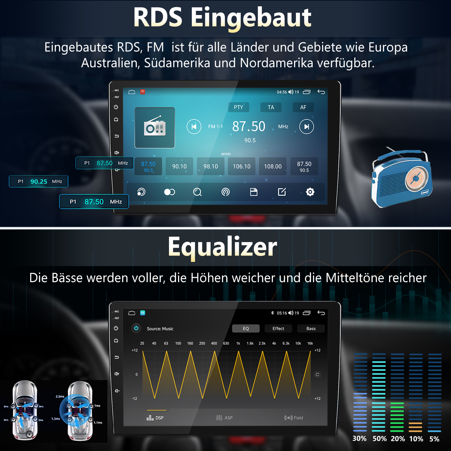 AWESAFE Nissan Qashqai J10 2007-2016 Autoradio 64 GB, DAB+, FM ...
