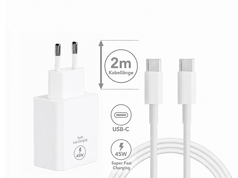 VENTARENT Ultra Fast Galaxy S26 S25 S24 S23 S22 S21 S20 Plus, Ladekabel ...