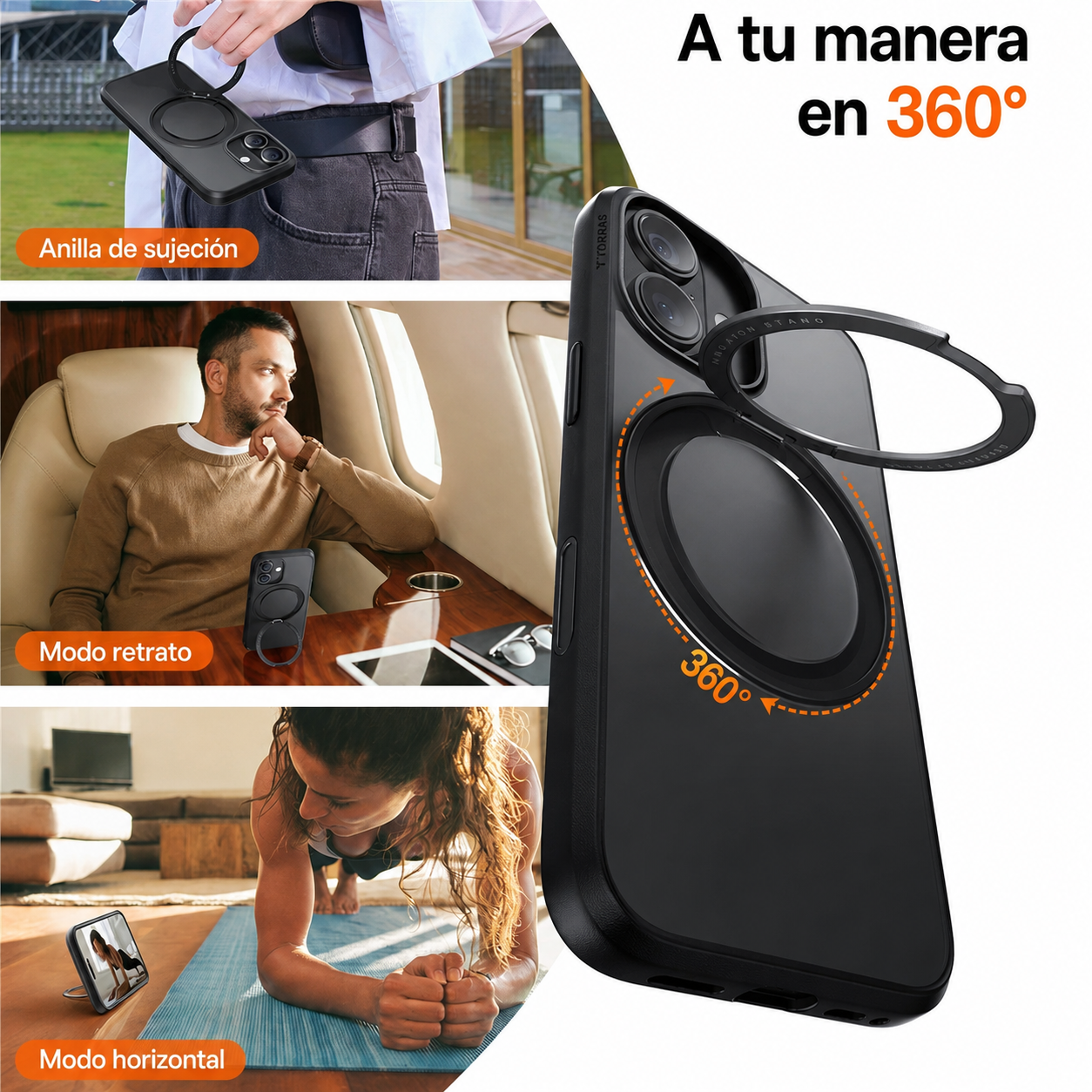 TORRAS Ostand Pro Series, Backcover, Apple, iPhone 17, Schwarz | MediaMarkt