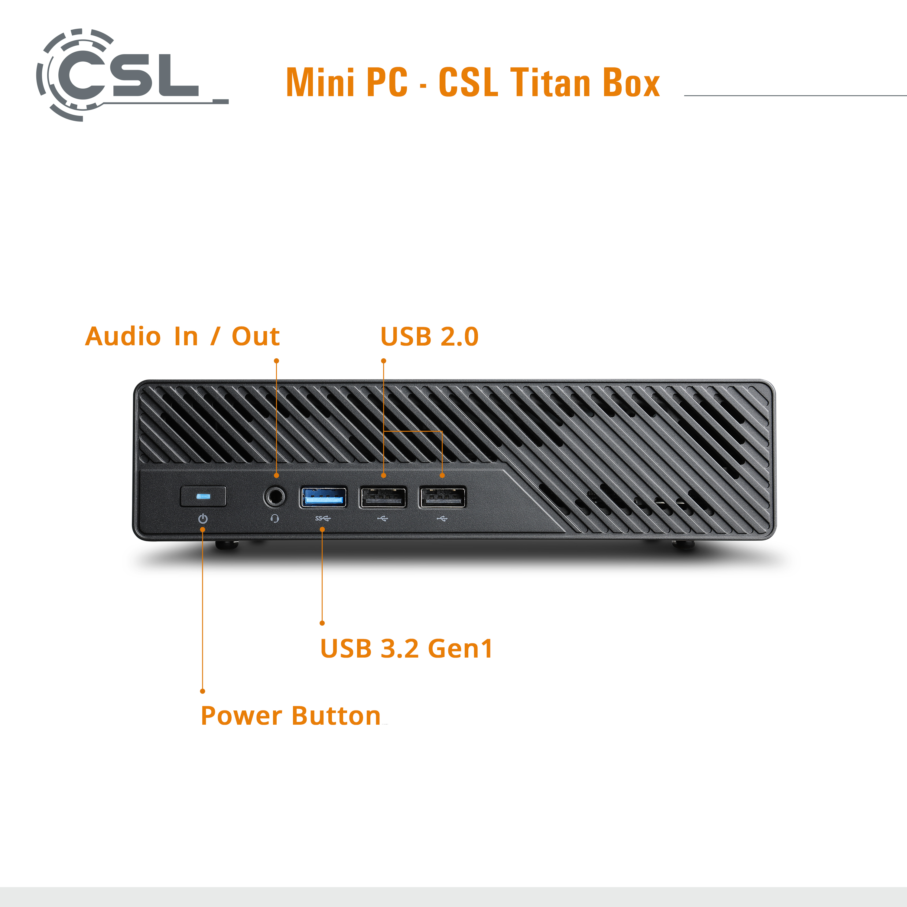 CSL TitanBox, Mini-PCs mit Intel® Core™ i9 12900H Prozessor, 64 GB RAM ...