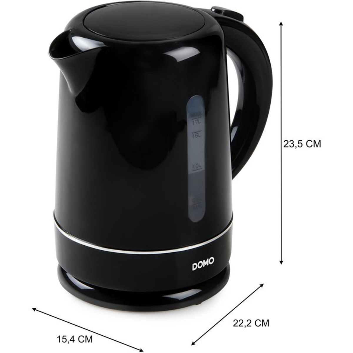 DOMO DO9256WK Wasserkocher, Schwarz | MediaMarkt