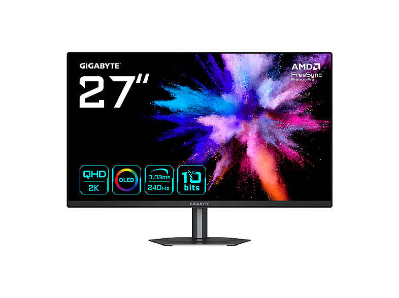 GIGABYTE GO27Q24A 27 Zoll QHD Gaming Monitor (0,03 ms Reaktionszeit ...