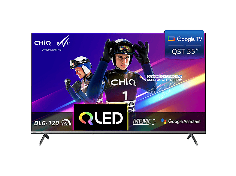 CHIQ U55QST QLED TV (Flat, 55 Zoll / 140 cm, UHD 4K, SMART TV) | MediaMarkt