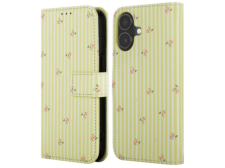 IMOSHION Design Bookcase smartphone, Bookcover, Apple, iPhone 16, Bunt ...