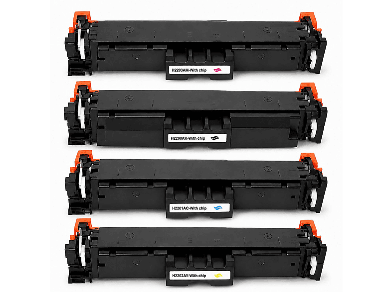 GIGAO Color LaserJet Pro MFP4302fdn 4er Set Toner Multipack 4-Farben ...
