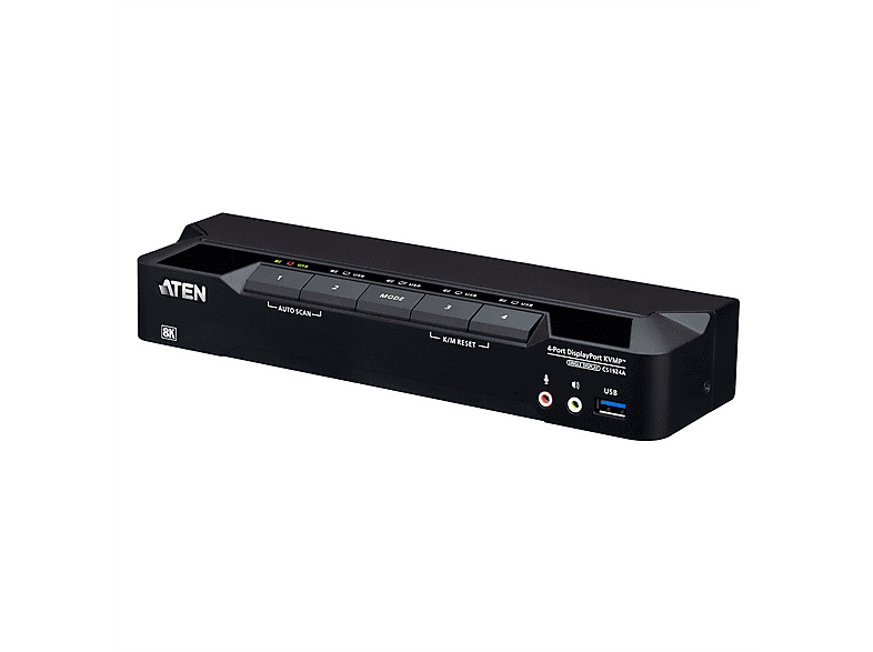 ATEN CS1924A 4-Port USB 3.0 8K DisplayPort KVM Switch KVM-Switch, DP ...