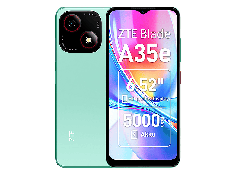 ZTE Blade A35e 64 GB Ice Green Dual SIM | MediaMarkt