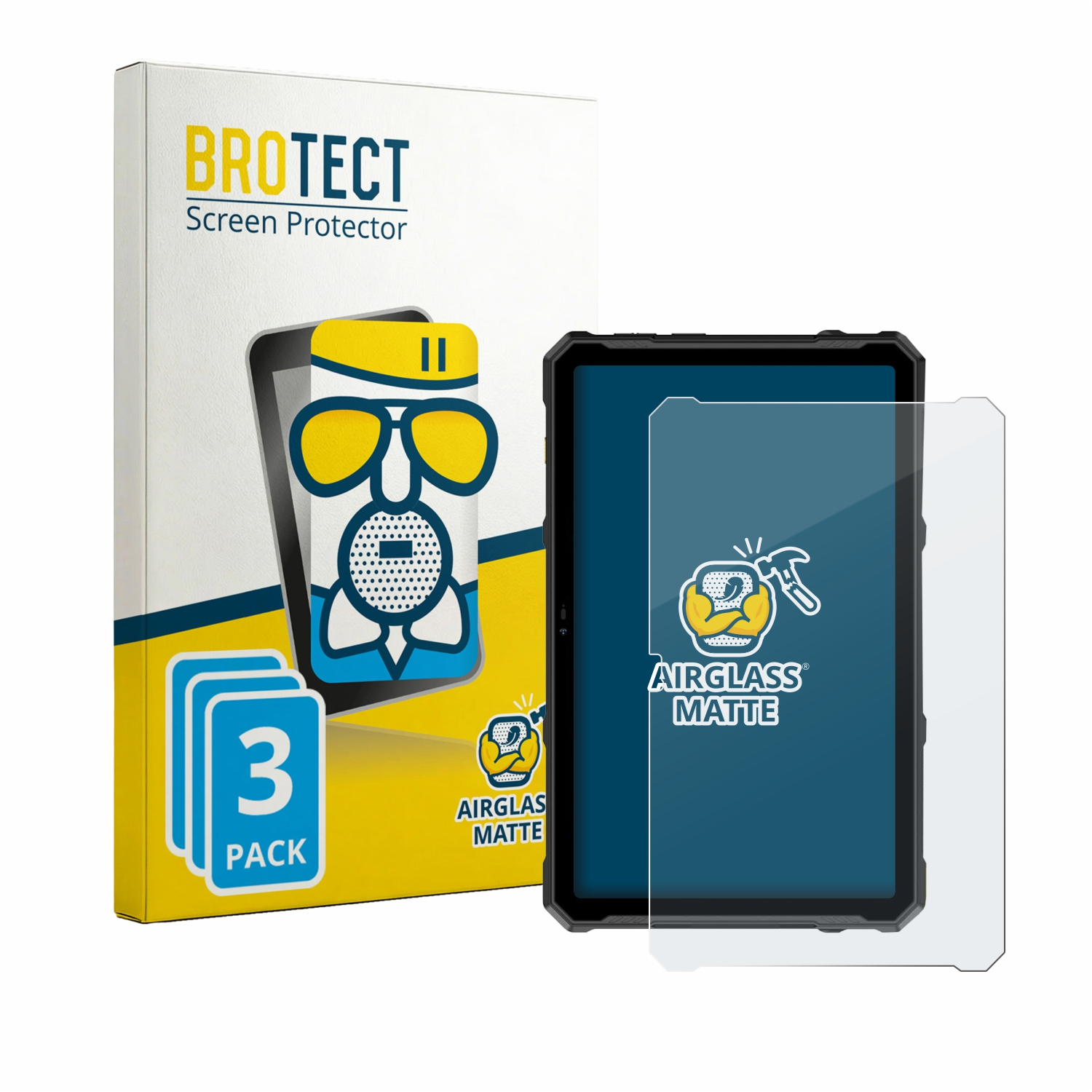 BROTECT 3x Entspiegelungs Schutzglas Panzer Folie Glas matt Schutzfolie ...