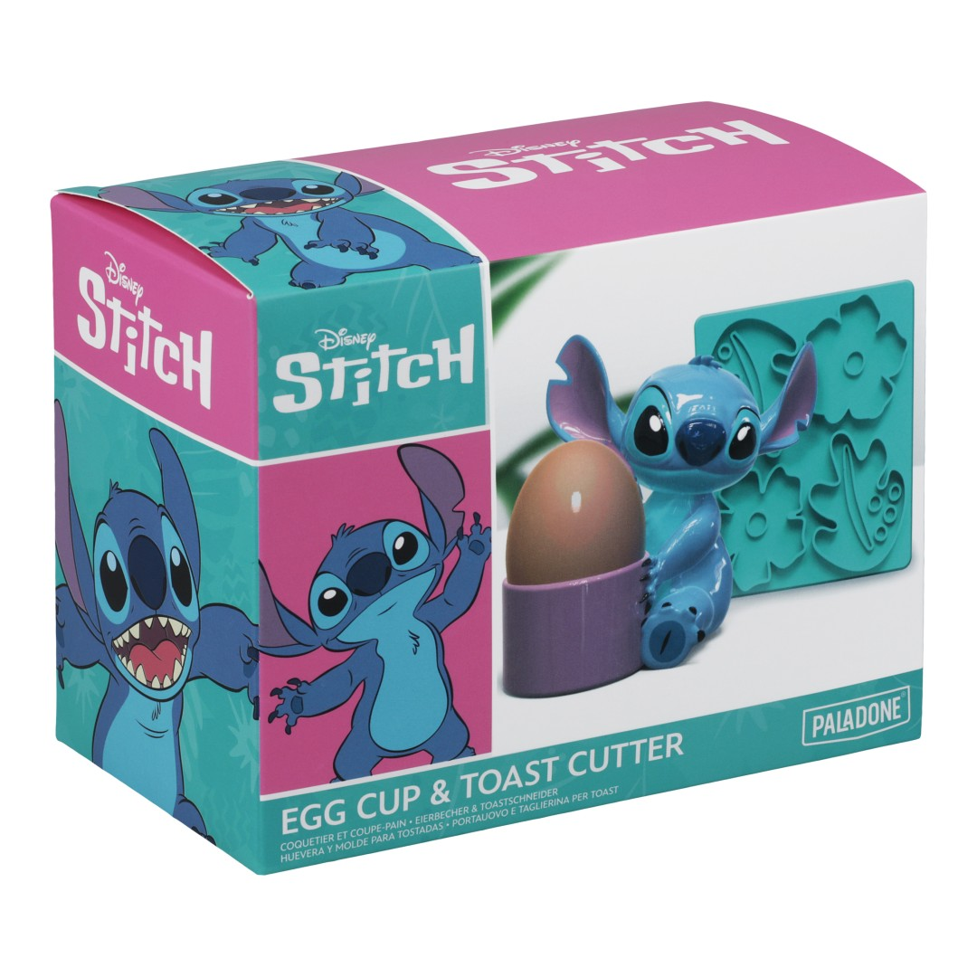 podstawka do jajka i foremka do tostów PALADONE Disney Stitch ...