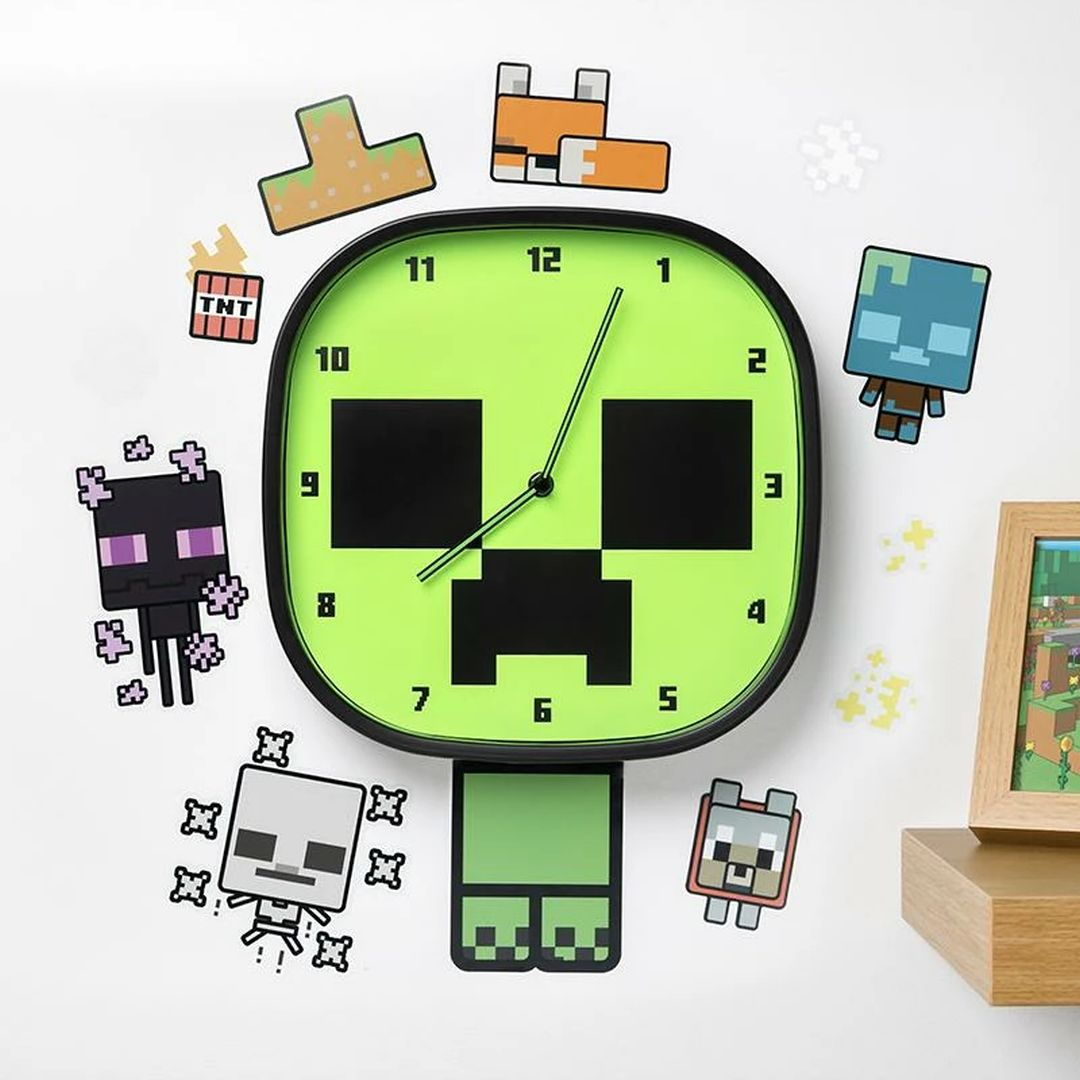 Zegar PALADONE Minecraft Creeper Świecący w Ciemności Zielony | sprawdź ...