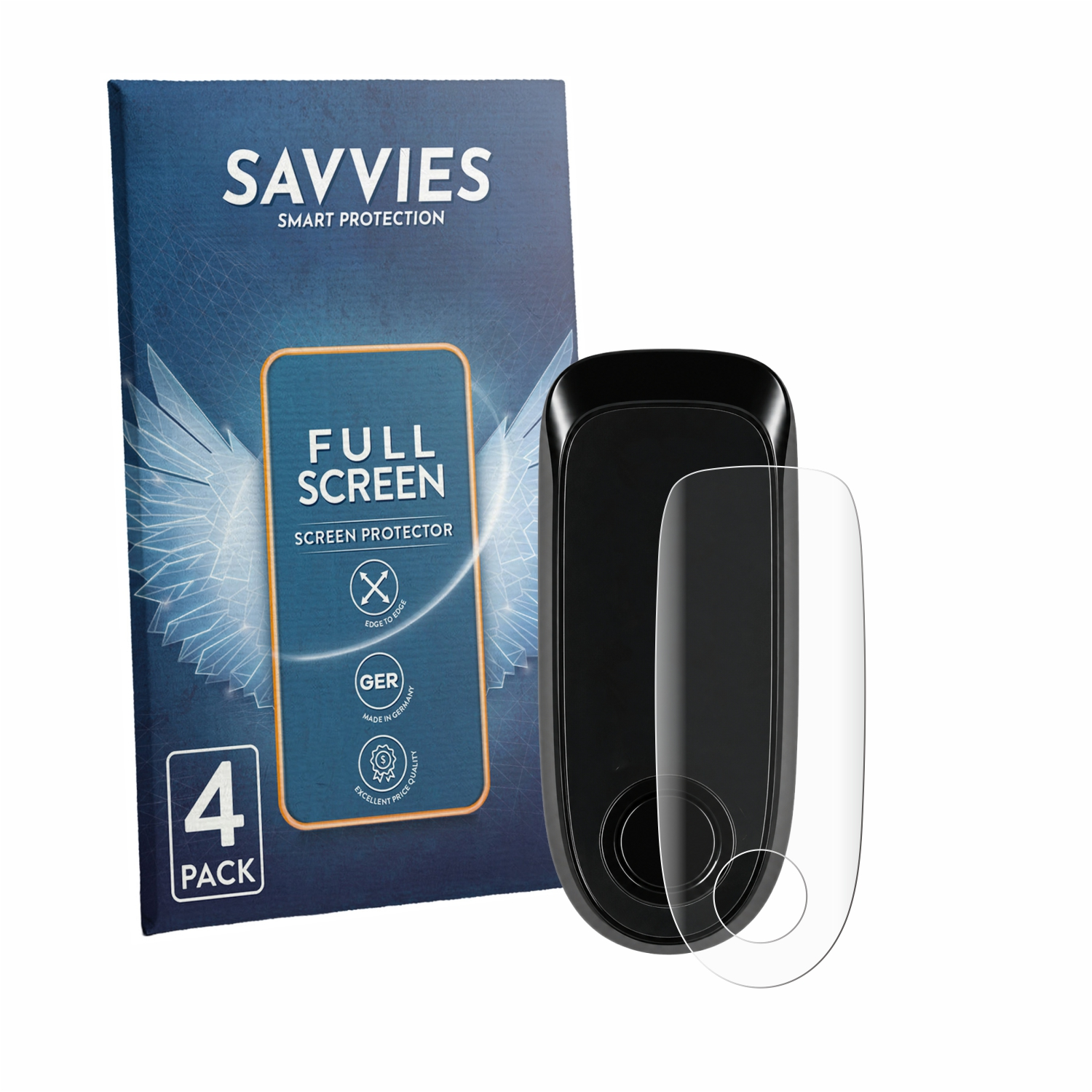 SAVVIES 4x Flex Full-Cover 3D Curved Schutzfolie (für Segway Ninebot F2 ...