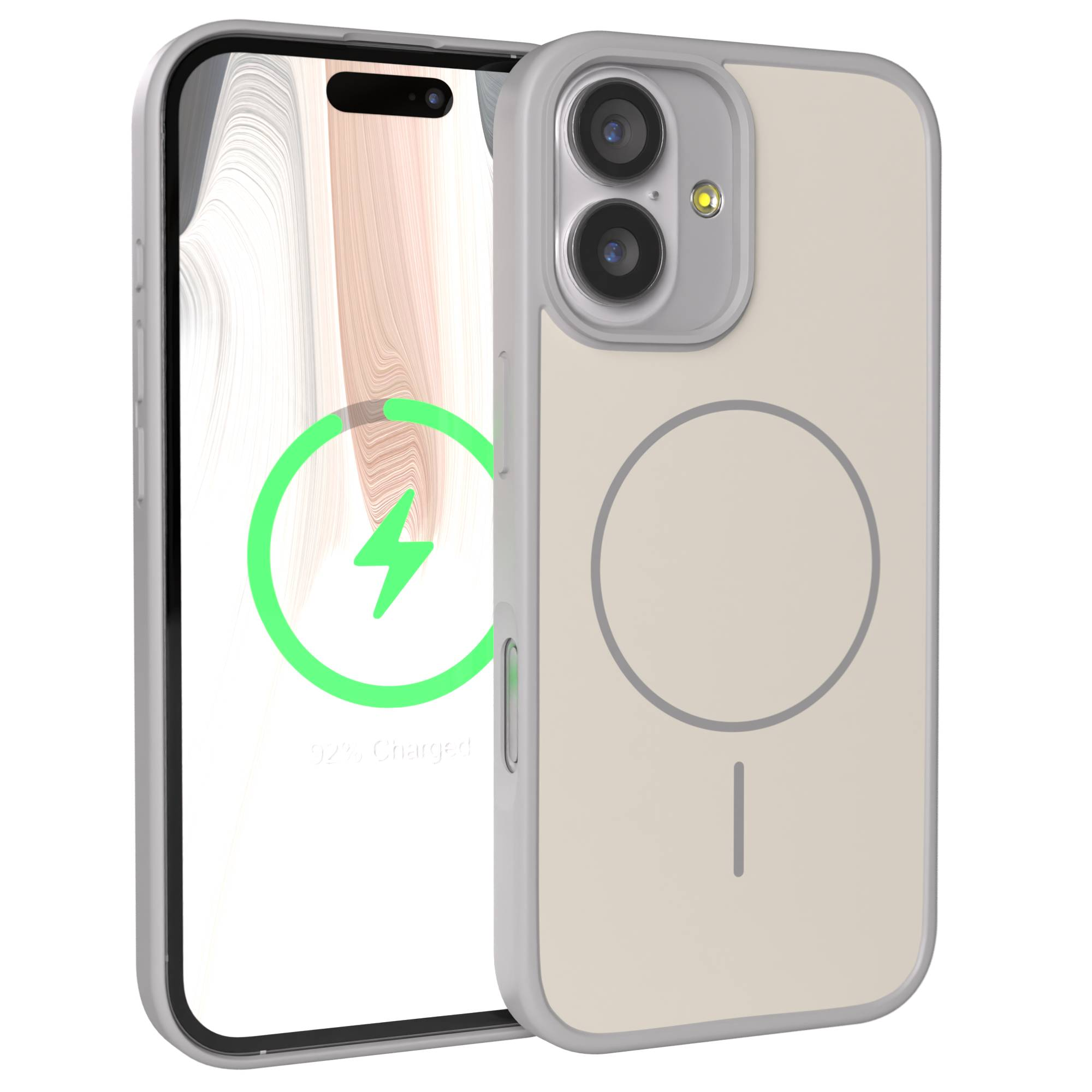 EAZY CASE Outdoor Case Thin MagSafe, Backcover, Apple, iPhone 17, Grau ...