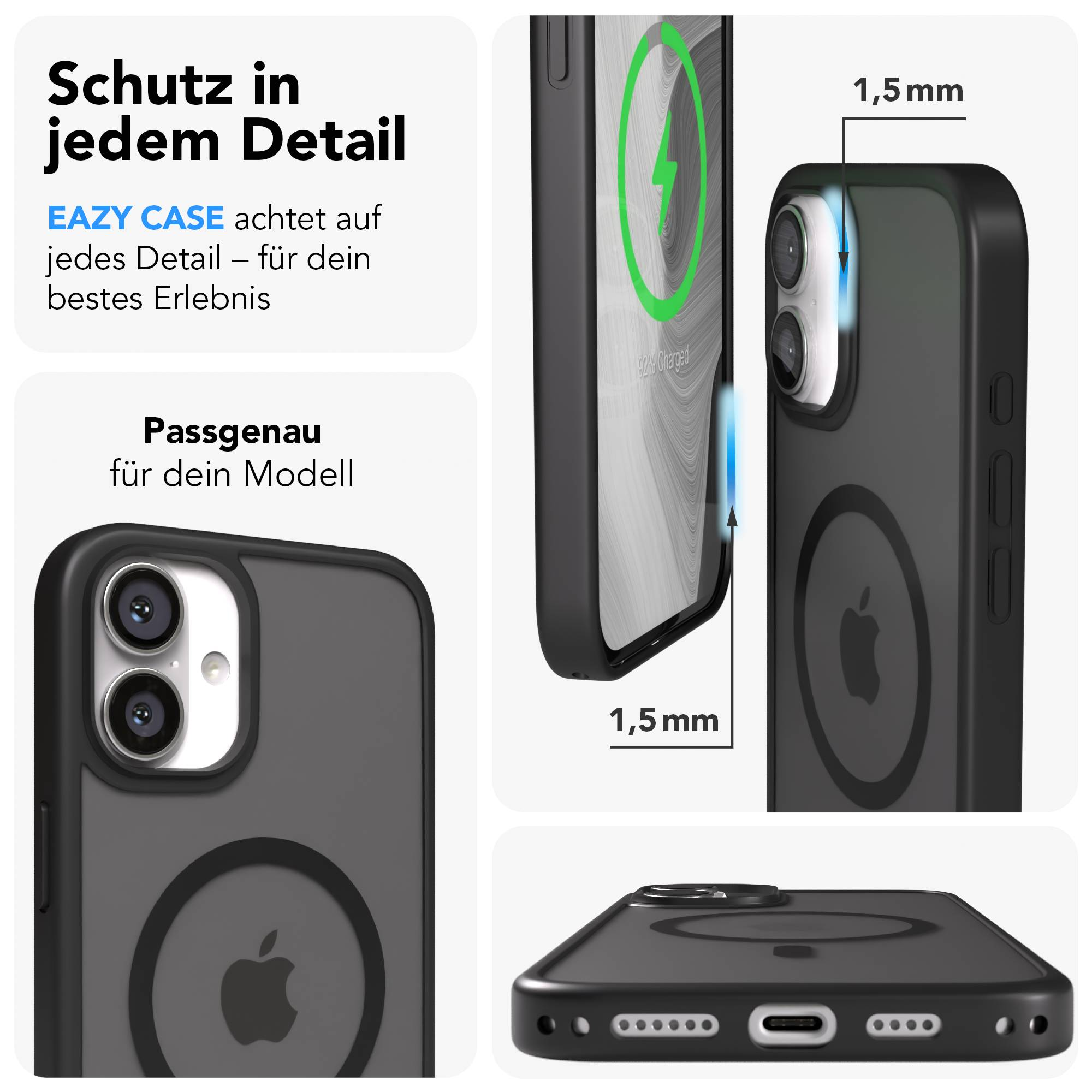 EAZY CASE Outdoor Case mit MagSafe, Backcover, Apple, iPhone 16 Plus ...