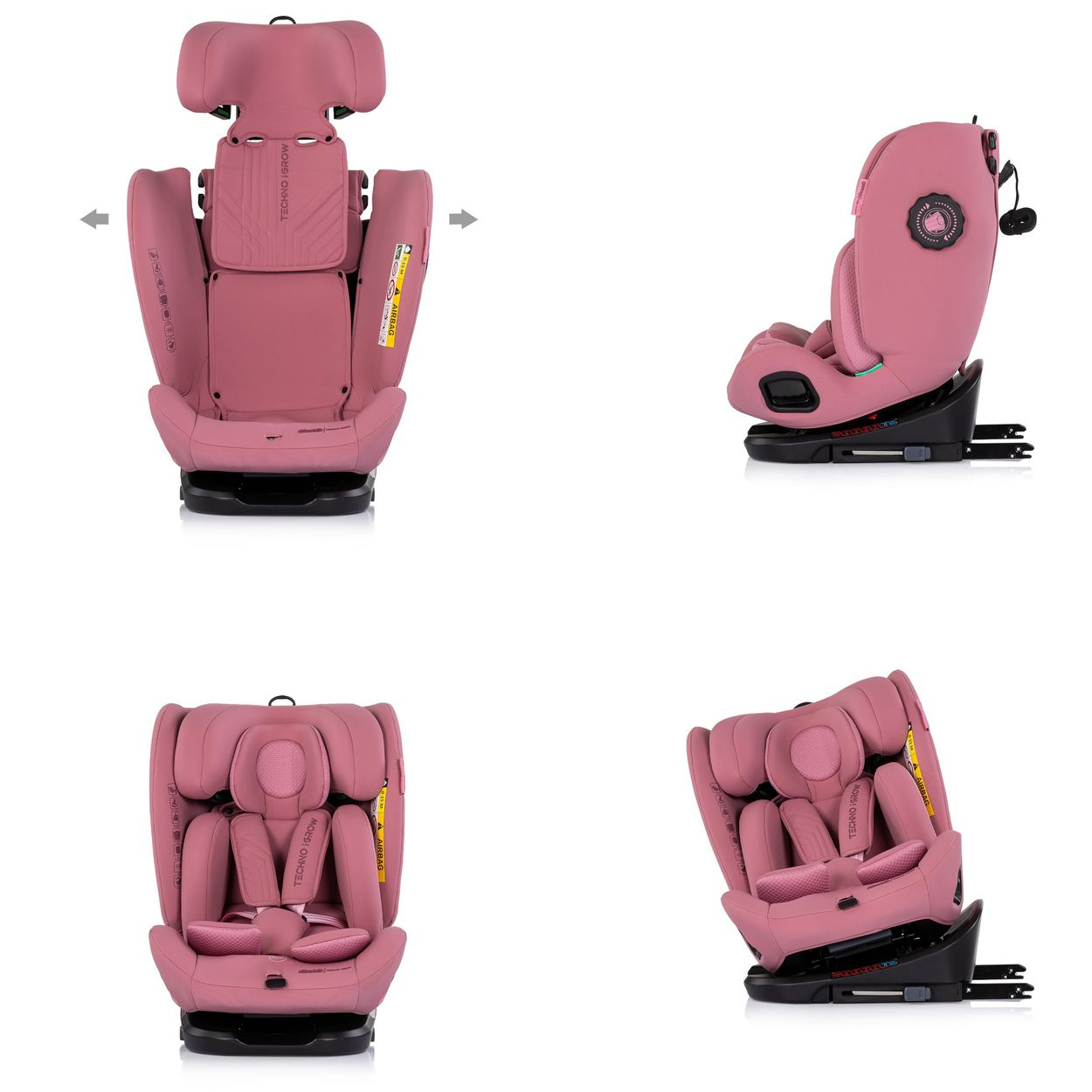 CHIPOLINO Techno iGROW i-Size Kindersitz rosa | MediaMarkt