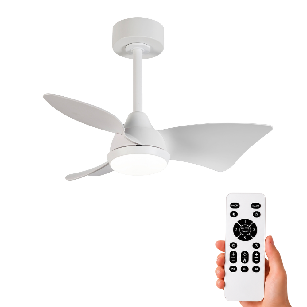 Ventilador de techo con luz LED | NARVI BUCARAMANGA WH, 44 V, 6 ...