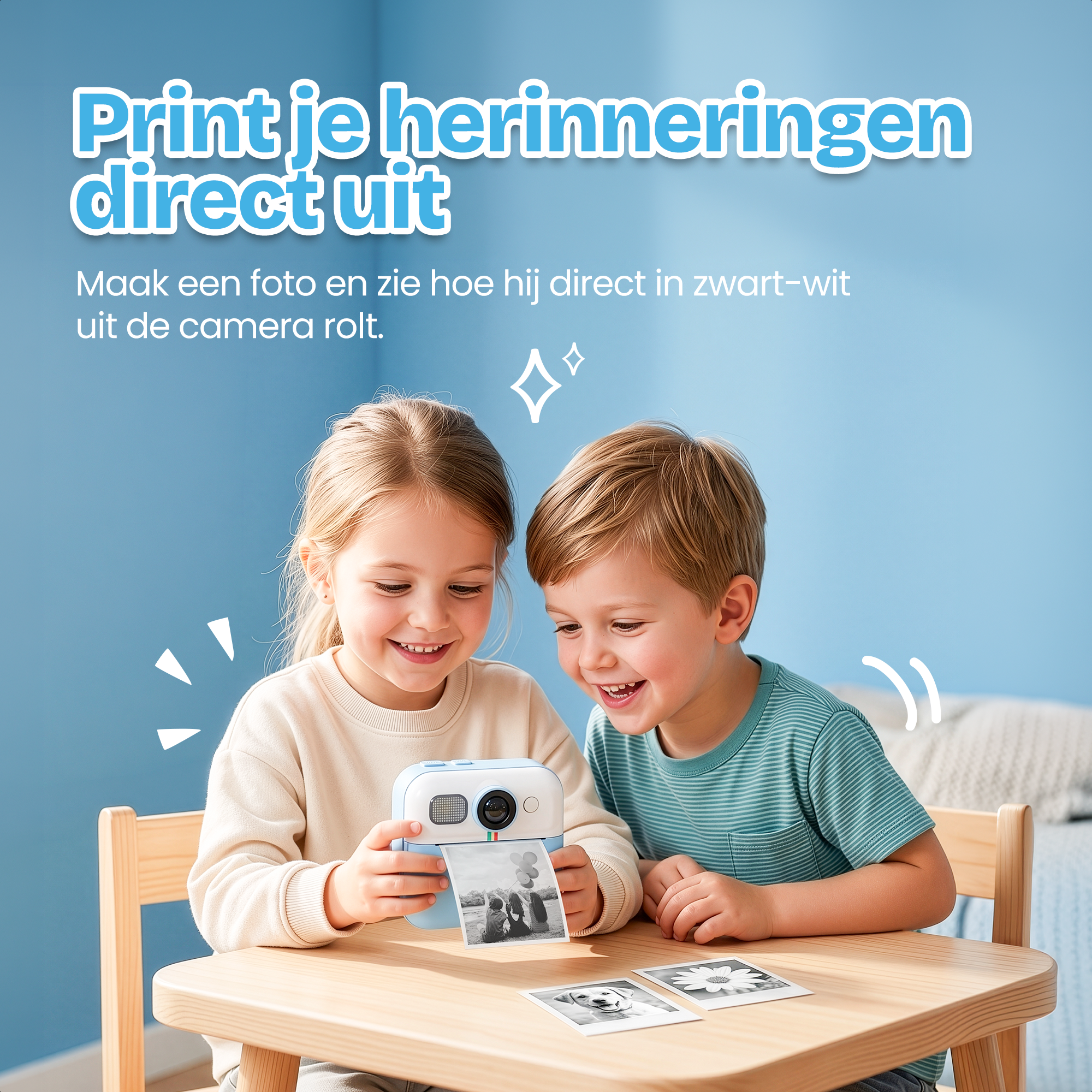 TinyPlay Kindercamera met foto printer | Speelgoedcamera - 32GD microSD ...