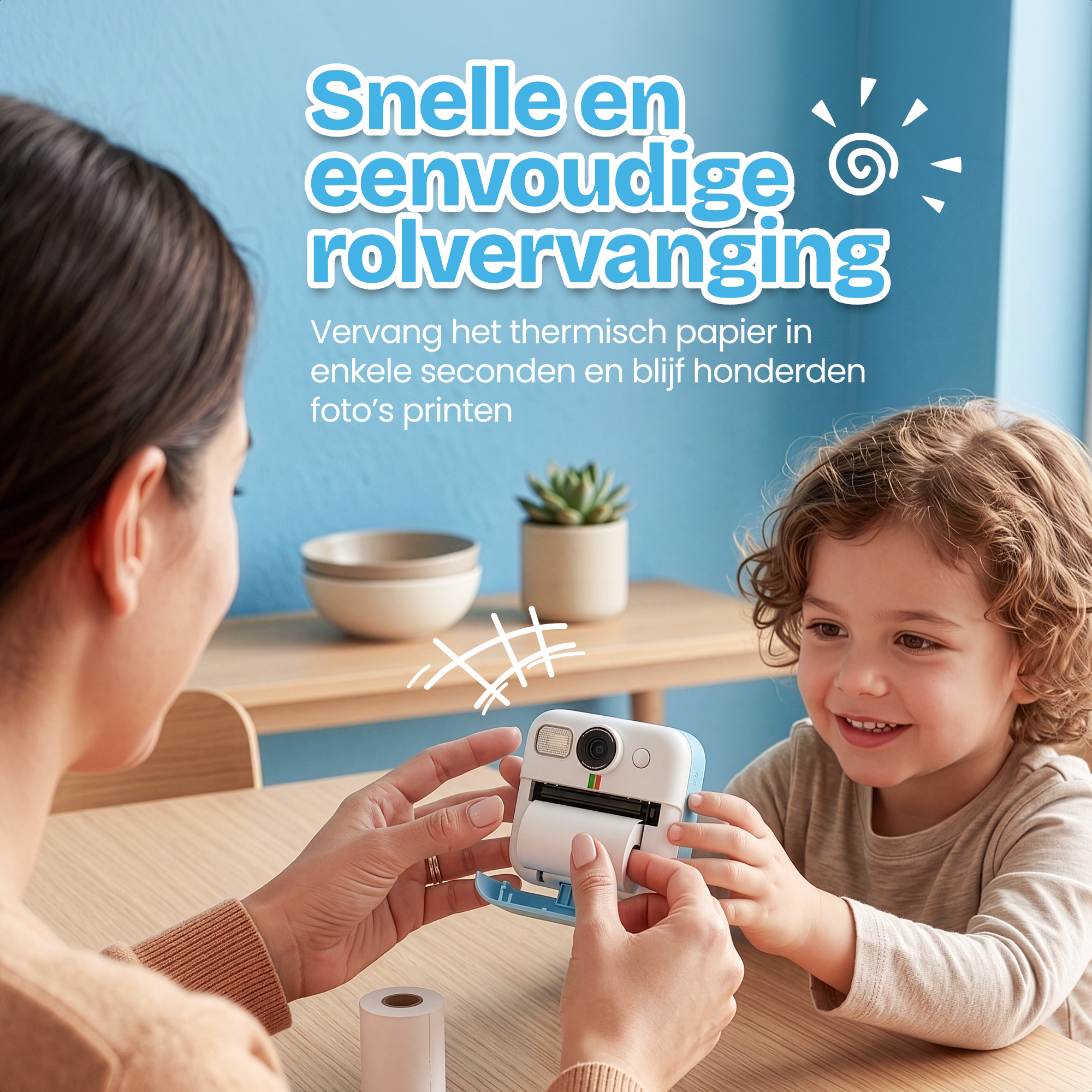 TinyPlay Kindercamera met foto printer | Speelgoedcamera - 32GD microSD ...