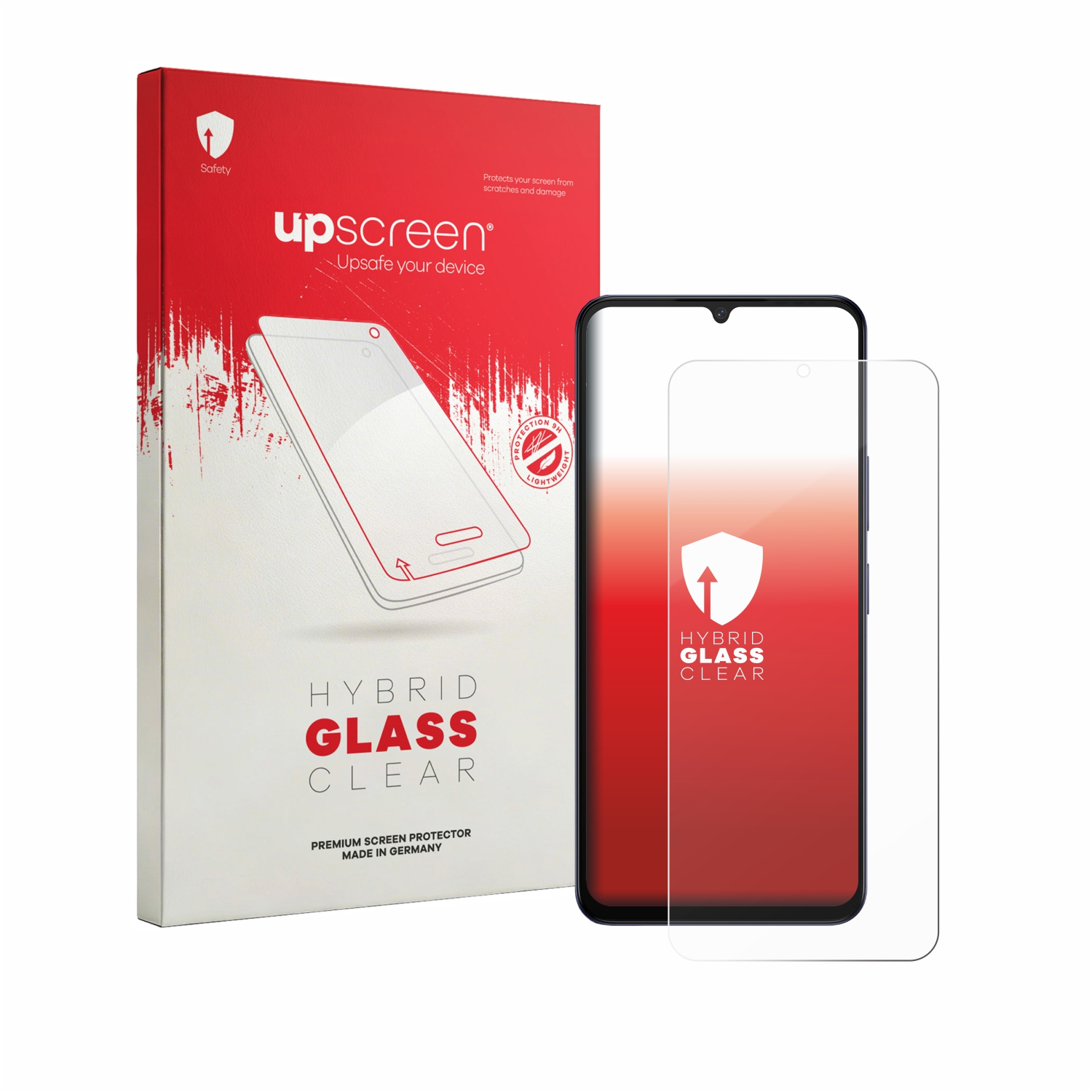 UPSCREEN Schutzglas Panzer Folie Glas klar Schutzfolie (für Itel Zeno ...