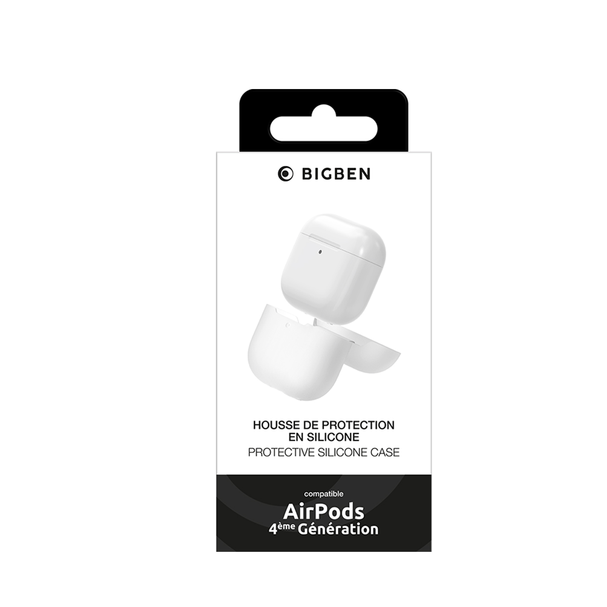 BIGBEN AIRPOD4CASEFT, Holster, Apple, AIRPOD4CASEFT, Transparent ...