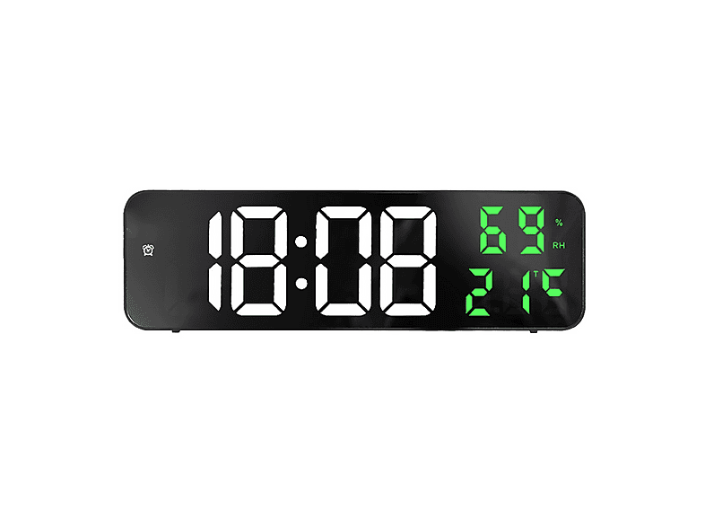 TUSERXLN Großes HD-Spiegel-LED-Display Digitaluhr | SATURN
